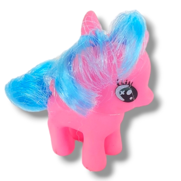 Toys | Bn Pony Baby Pink Blue Hair Brushable No Markings Unicorn Horn | Poshmark